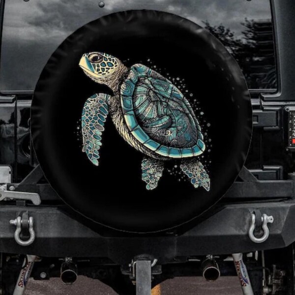 Spare Tire Cover Compass Abstract Colorful for Jeep Ford Bronco ...