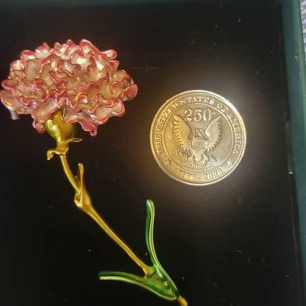 Personalized Birth Flower Pins, Birth Flower Pins, Handmade Flower ...