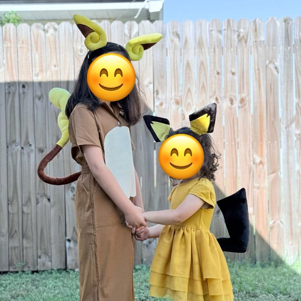 Meowth Ears and Tail in Pokemon for Cosplay / Costume - Etsy