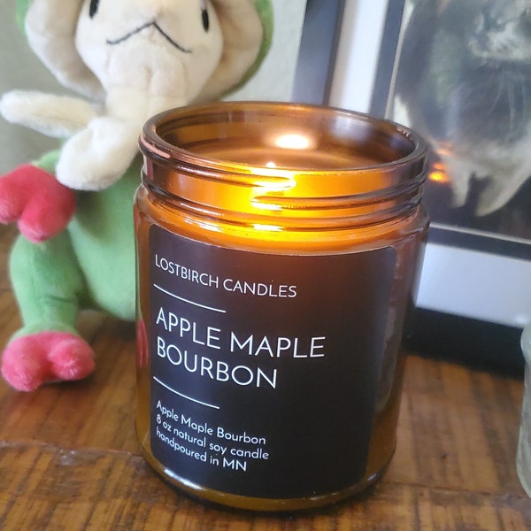 Fall Candle | Amber Jar Candle | Soy Candles | Fall Candles | Apple ...