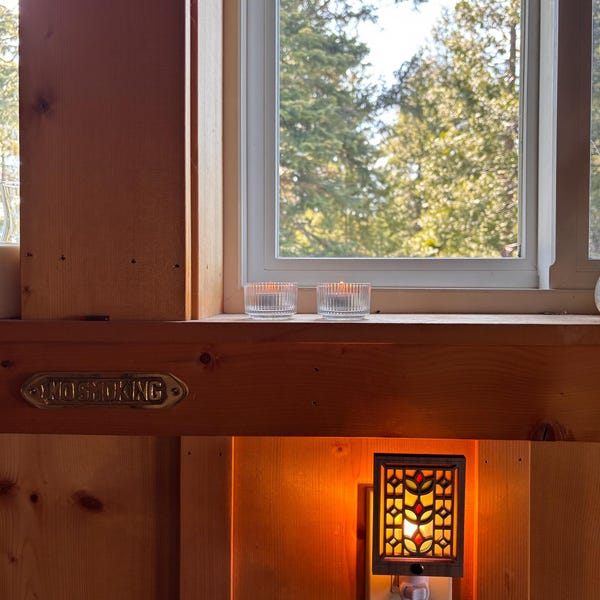 Stained Glass Window Night Light, Unique Home Decor, Kitchen and ...