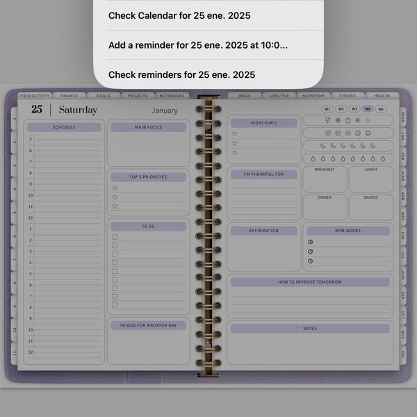 All-in-one Digital Planner 2025 Digital Planner, Digital Journal ...