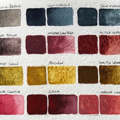 GENUINE INDIGO Jazper Stardust Handmade Watercolor Pan made With Pure ...