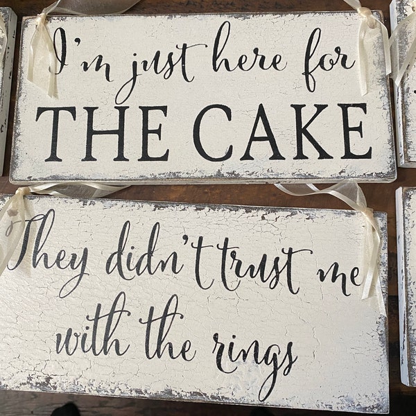 WEDDING SIGNS, Uncle Signs, Here Comes Your Bride, Ring Bearer Signs ...