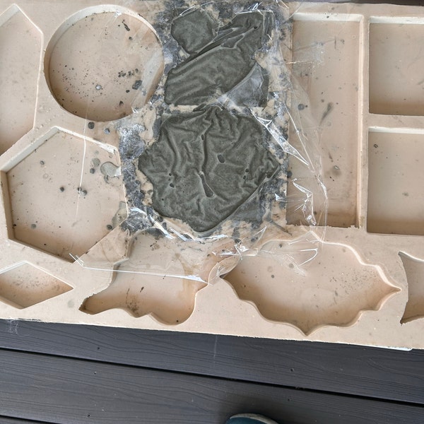 Arabesque Cement Tile Mold, Concrete Mold, DIY Concrete Molds, 4.25"x4 ...