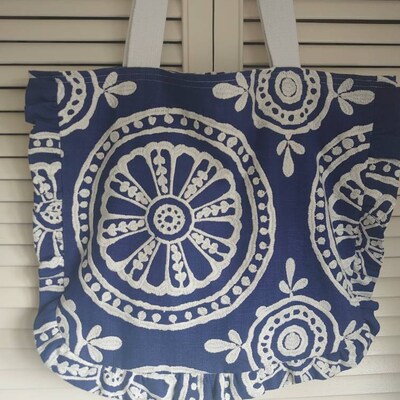 Ruffle Big Shoulder Bag Shopper Bag Sewing Patternojbg0001 - Etsy