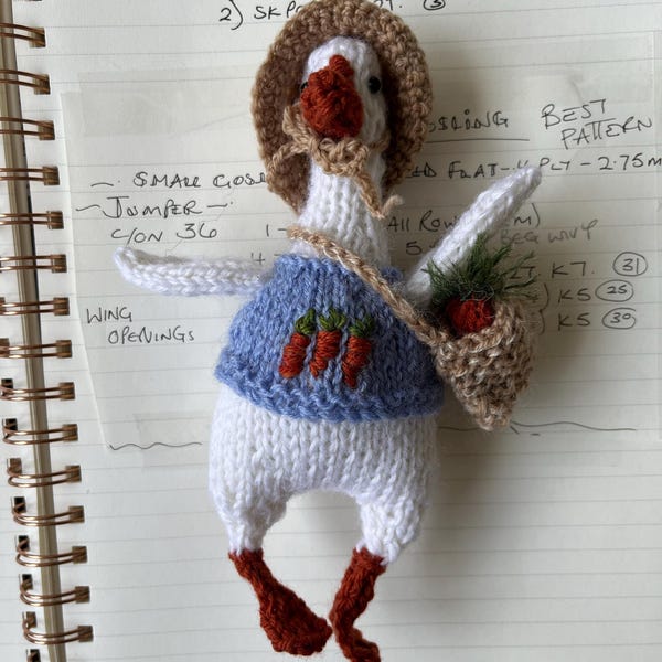 Cute Geese | Knitted Keychain | Goose | Tiny Goose | in the Round ...