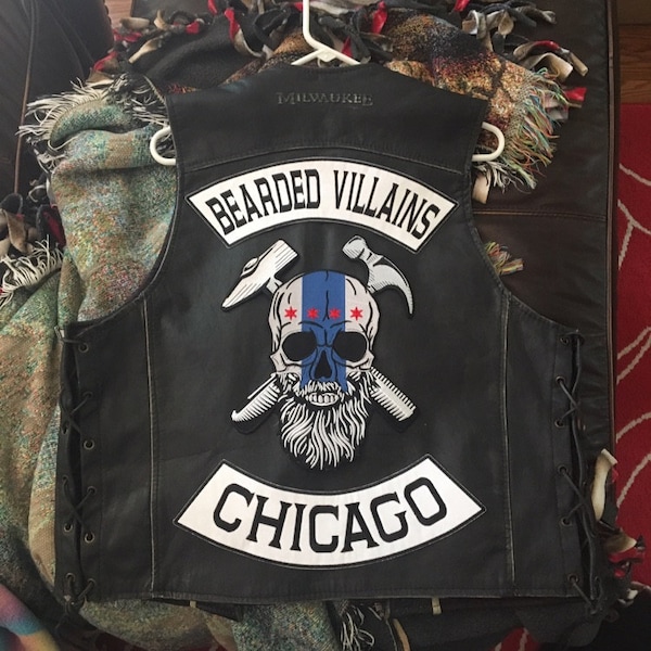 Custom Patches for Motorcycle Jacket Patches for Biker Vest Back ...