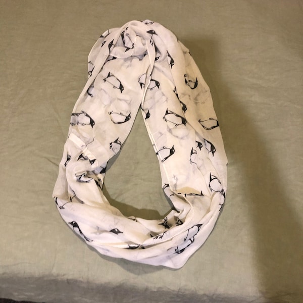 Navy Music Notes Print Infinity / Long Scarf Women's Accessories Gift ...