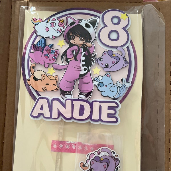 Aphmau Meemeow Inspired Caketopper, Personalized. - Etsy