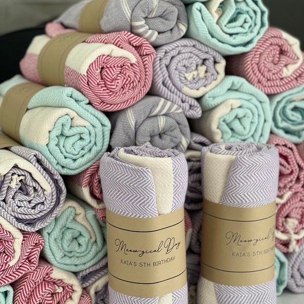 Extra Long Kraft Labels to Wrap Your Own Favors With (EB3332P) - Etsy