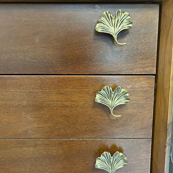 Brass Bird Knobs Pulls Knobs Decor Dresser Knob Handle Unique Drawer Knob Pull Gold Kitchen ...