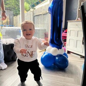 Personalised First Birthday Jumper Birthday Sweatshirt for - Etsy