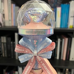 SEVENTEEN SVT Caratbong Ribbon Bow Keychain Pendant Light Stick Lanyard ...
