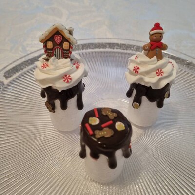 6 Pack Gingerbread Man Chocolate Lindt Ball Ornament Holder Teacher ...