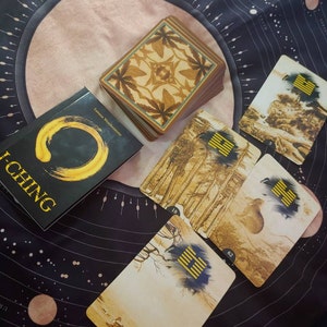 I-ching Oracle Kit Deck Cards Set Tarot Card Booklet Divination Magick ...