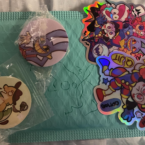 Tadc/the Amazing Digital Circus Inspired Keychains, Stickers and ...