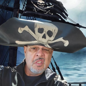 Hand Tooled Mermaid Leather Pirate Hat - Etsy