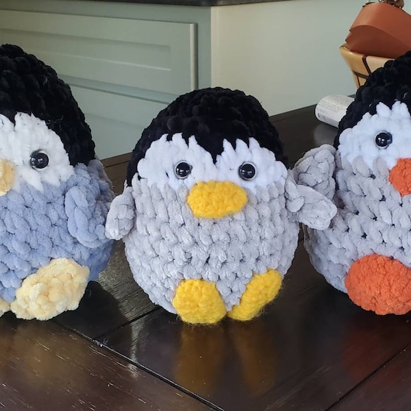 Crochet Chunky Penguin Amigurumi Pattern - Etsy