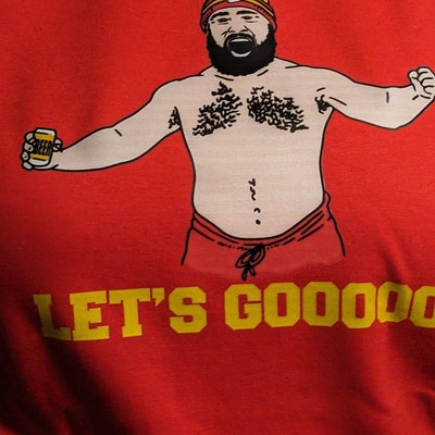 Funny Jason Kelce Shirtless Let's Gooooo Shirt Spirit Animal Jason ...