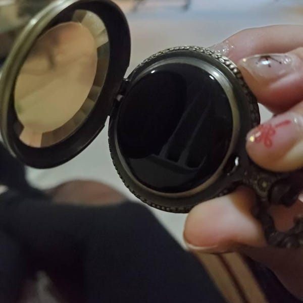 Foresight Scrying Mirror. Acrylic Face. Pocket Black Scrying Mirror ...