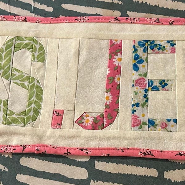 4-inch Alphabet Foundation Paper Piecing Pattern, Name, Custom, Quilt ...