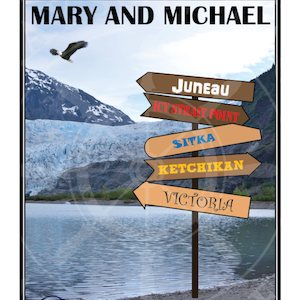 Alaskan Cruise Direction Sign Post Magnet With Ports of Call - Etsy