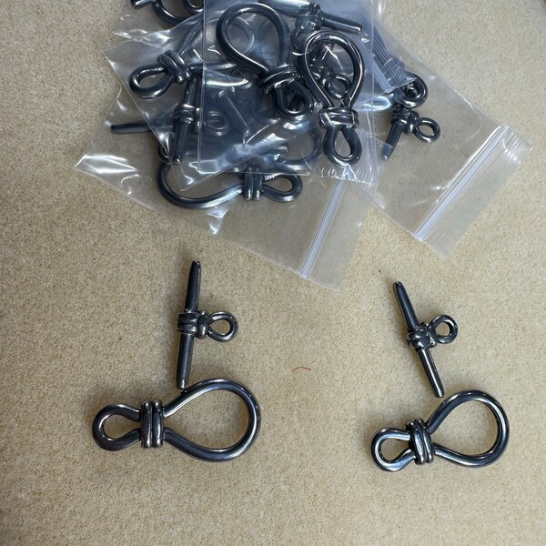 304 Stainless Steel Double Loop Metal Toggle Clasp Set (2 Sets per ...