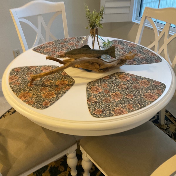 William Morris Snake Head Wedge Placemats for Round Table Tactile ...