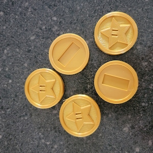 Mario Coins. Large for Cosplay. Super Mario Brothers Party Favors ...