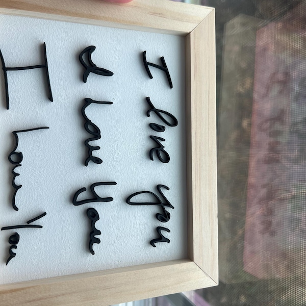 Laser Cut Handwriting Sign: Personalized Memorial Art - Etsy