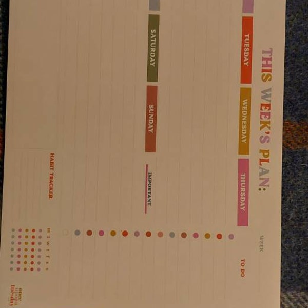 A4 You Got This Weekly Planner Pad | Desk Planner With Habit Tracker ...