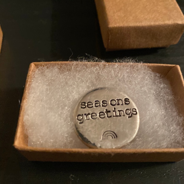 Custom Pocket Metal Coin/ Personalizedtoken/ Gift Idea for Him, 2 Sided ...