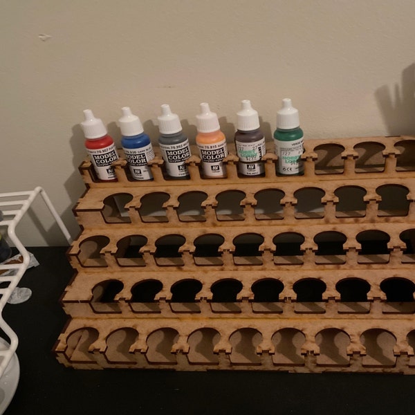 Paint Rack - 26mm, for Vallejo and Army Painter Style Dropper Bottles ...