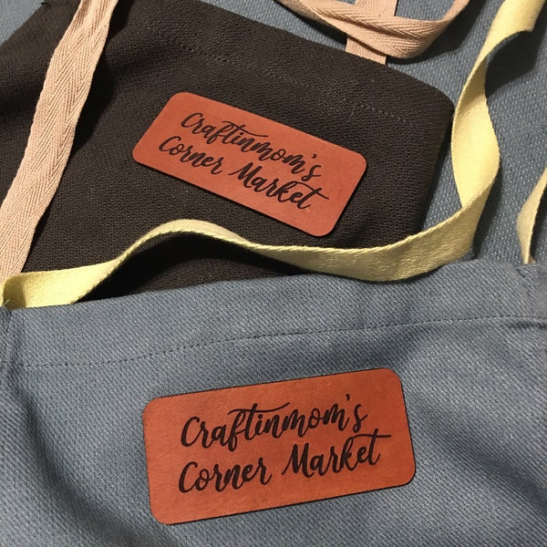 Square Leather Patch | Monogram Leather Patch | Backpack Leather Patch ...