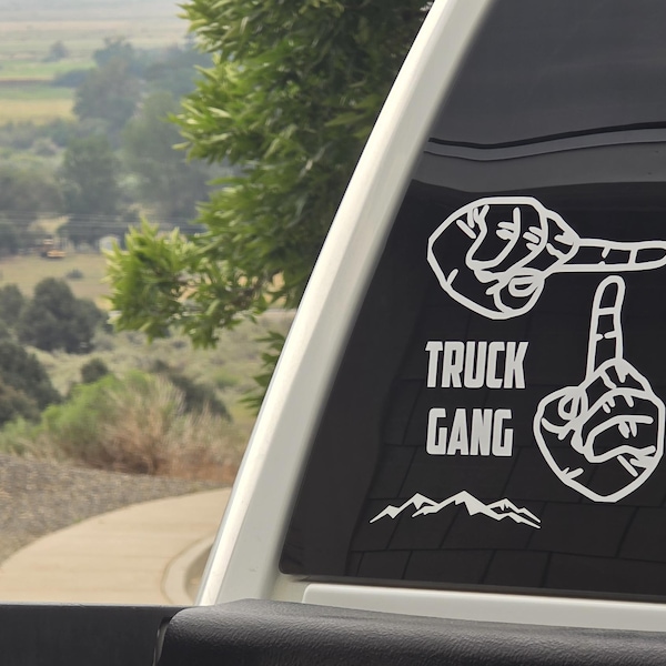 Truck Gang Vinyl Decal - Car, Truck, Laptop Sticker - Etsy
