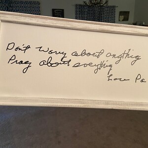 Kid's Actual Handwriting Sign Canvas | Etsy