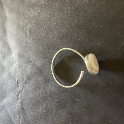 Shell Ring, Shiva Eye Ring, Shiva Ring, Natural Stone Ring Silver ...