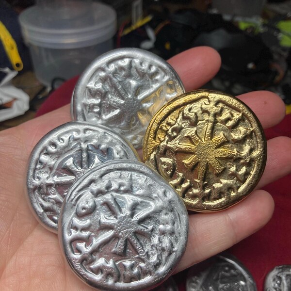 VIKING RUNIC COMPASS - (2 Sided) Graphite Coin Mold - Etsy