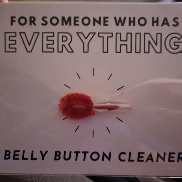 Red Belly Button Lint Brush Gag Gift Stocking Stuffer | Belly Button ...