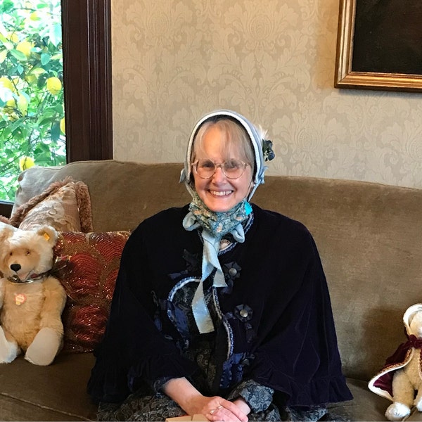 Victorian Blue Fanchon Bonnet - Etsy