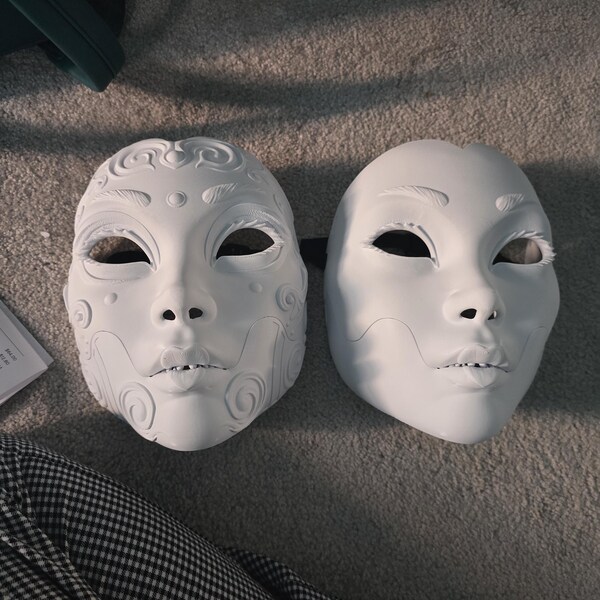 3D Printed Multi Color Hellequin Mask - Etsy