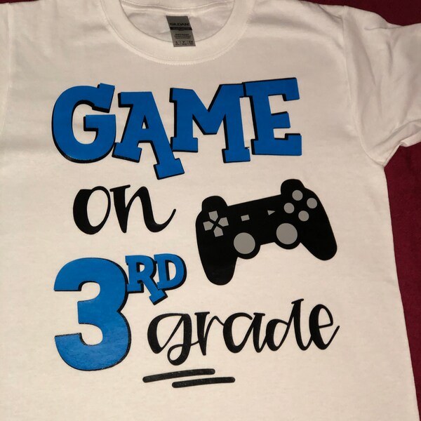 Game on 3rd Grade SVG, SVG Cut File, Third Grade Svg, Back to School ...