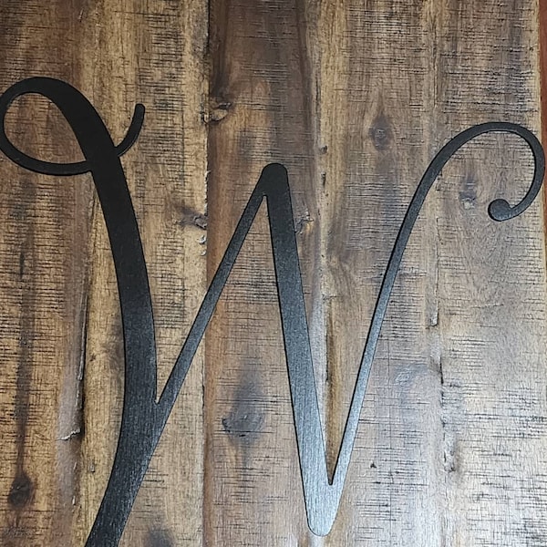 Script Letters / Monogram / Metal Signs / Rustic Sign / Wall Art / Wall ...