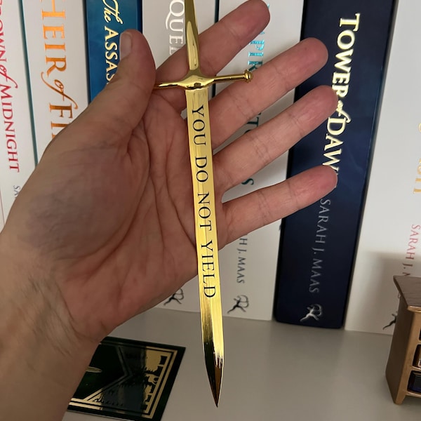 Throne of Glass Sword Bookmark & ACOTAR Letter Opener - Etsy