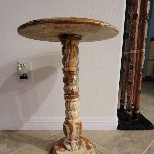 Rosso Levanto Side Table, Emerald Green Marble Table, Side Table, Stone ...