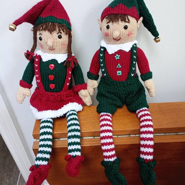 Knitting Pattern. PDF Digital Download. Holly and Jolly the Cheeky ...