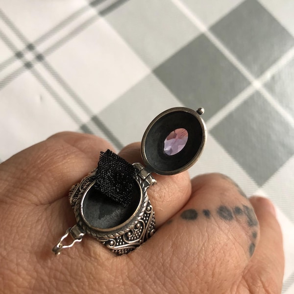 Silver Skull Ring, Skull Ring, Skeleton Ring, Gothic Ring, Horror Ring ...