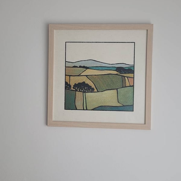 Keep Rolling Print: Rural Landscape Art, Scenic Country Hills ...