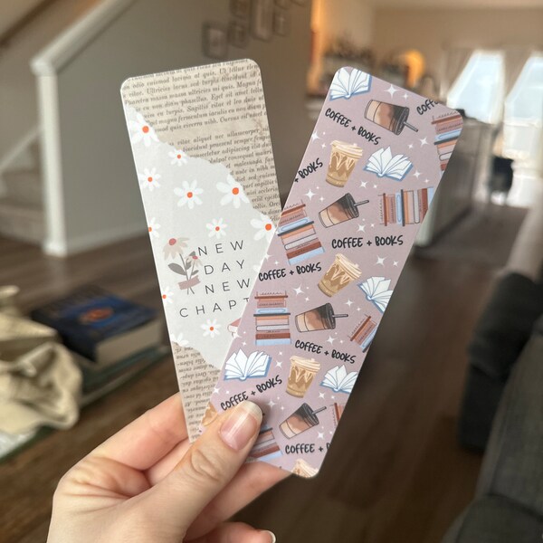 Bookish Bookmarks Colorful Retro Bookmark Handmade Bookmarks Laminated ...